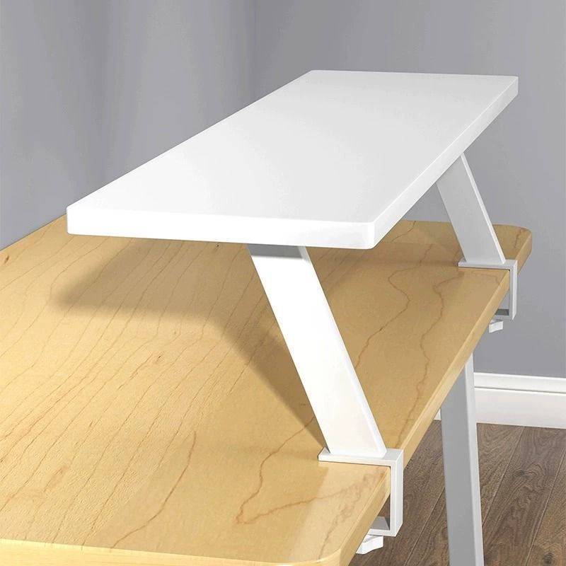 Suspended Desktop Bookshelf With Non Perforated Ins Style Desk, Layered ...