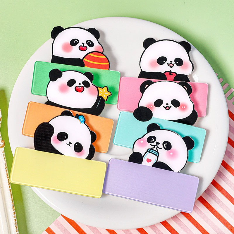 Cute Panda Name Badge Breastpiece Brooch Kindergarten Name Tag Class ...