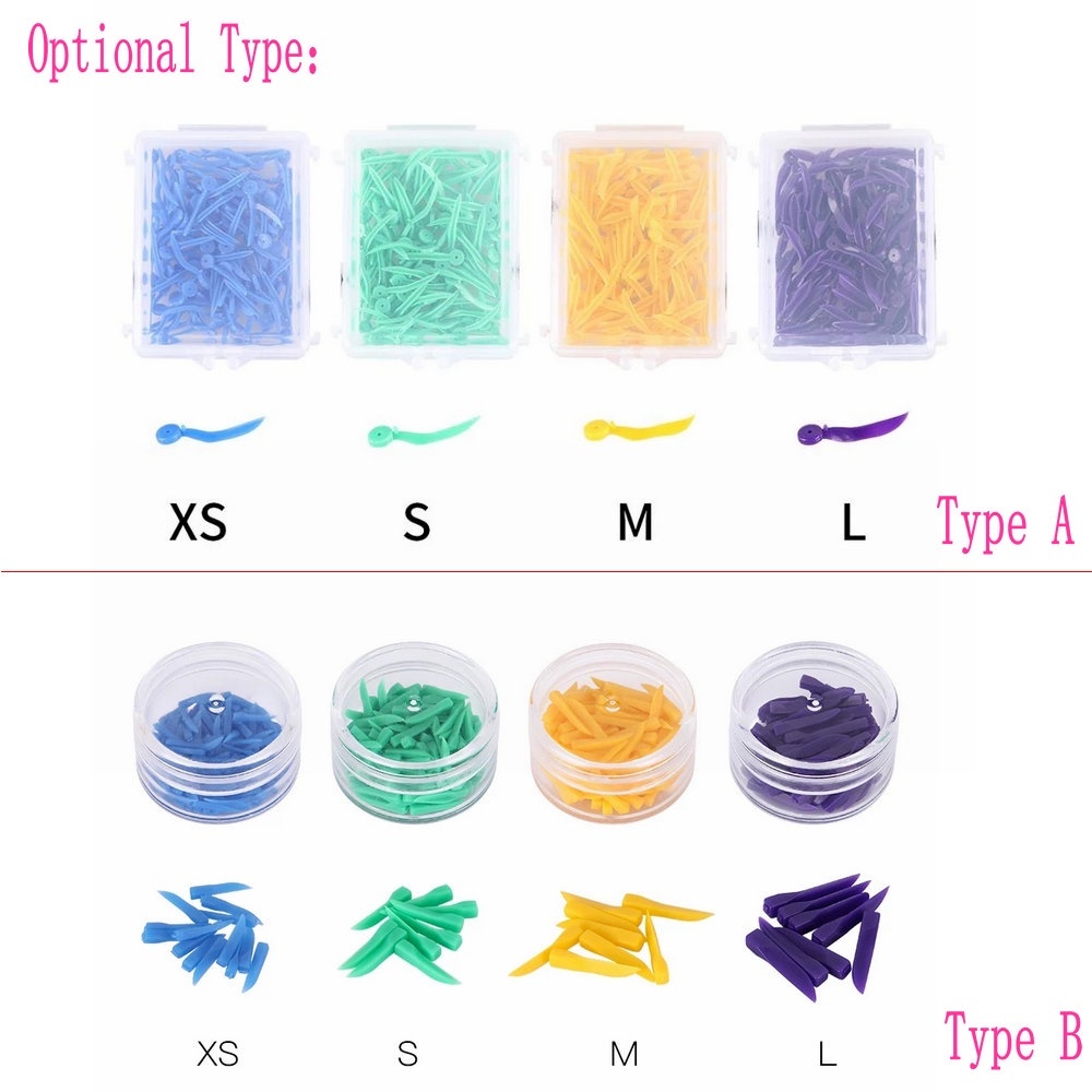 100pcs/box Disposable Dental Wedges Medical Plastic Arc Concave Design ...