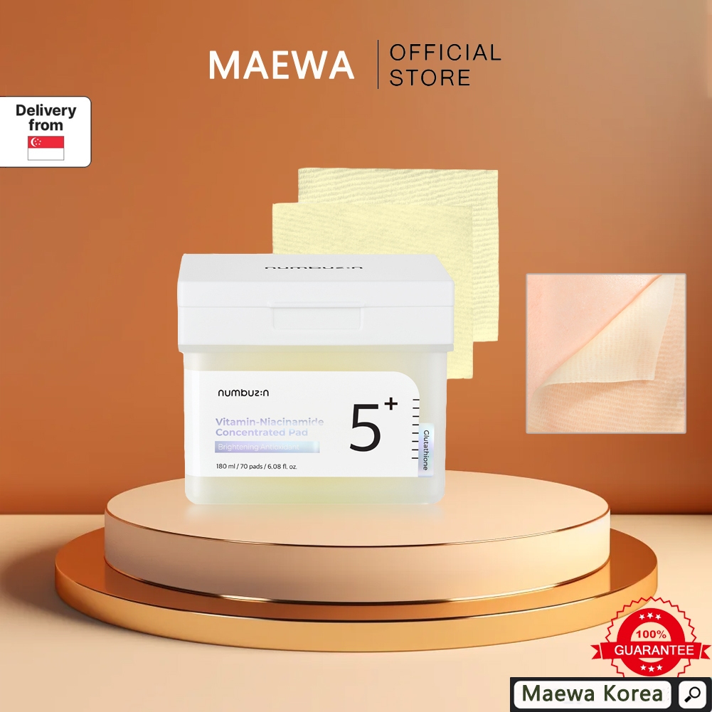 Numbuzin No.5 Vitamin-Niacinamide Concentrated Pad 180ml (70Pads) | Shopee Singapore