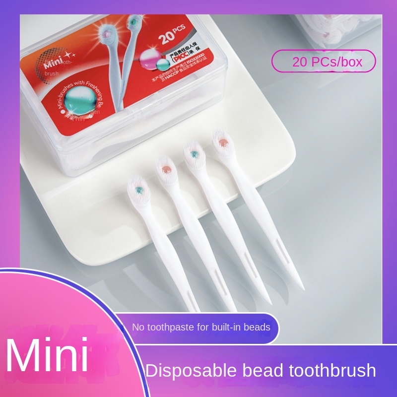 Mini popping bead toothbrush disposable travel toothbrush 20pcs/box ...