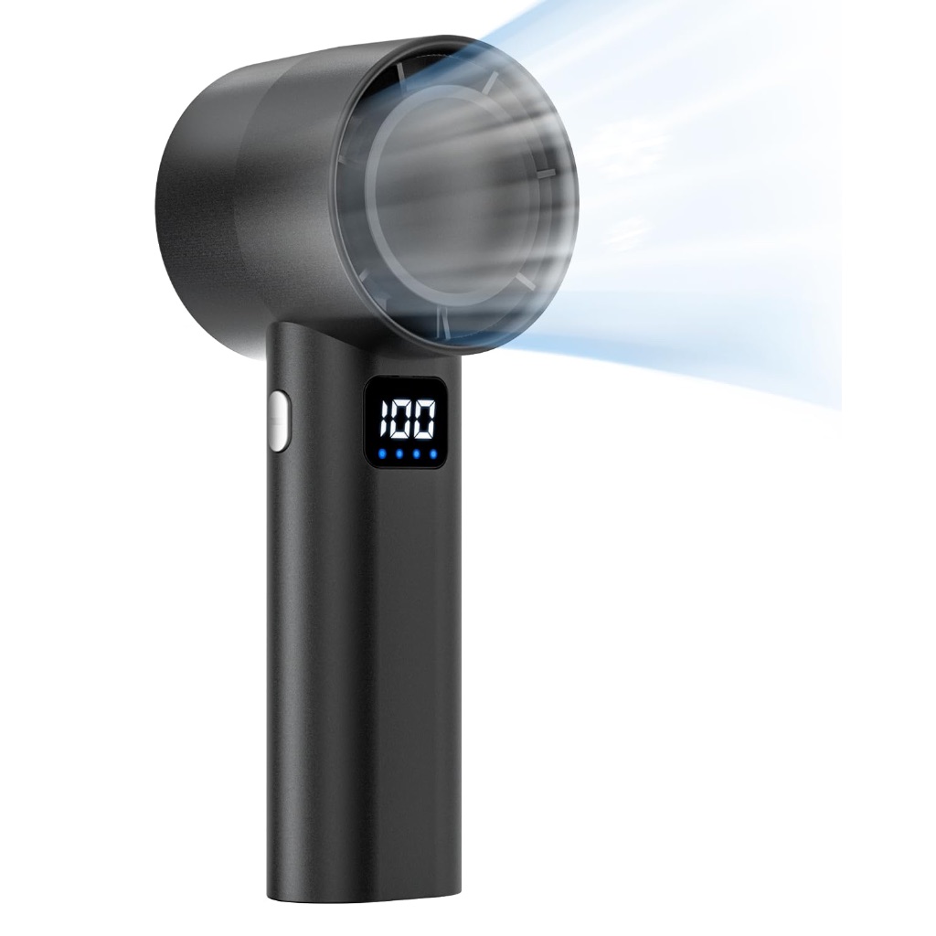 High speed Handheld Fan 100 Wind Speeds, Portable Mini Bladeless ...