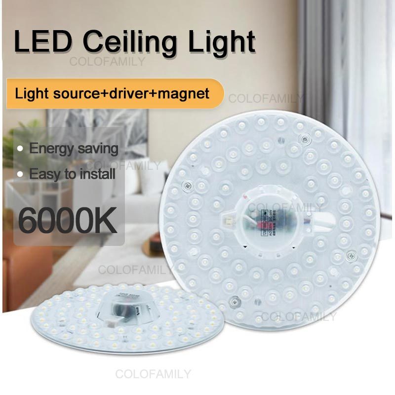 【Free connector】LED Ceiling Light Round Lamp Magnet Light Living Room ...