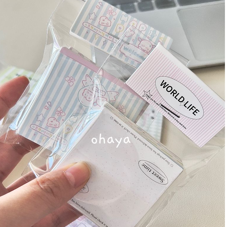 Ohaya | Ins Half Fold Mini Card Head Aidou Small Card Packing Material Star Chasing Video Gift ...