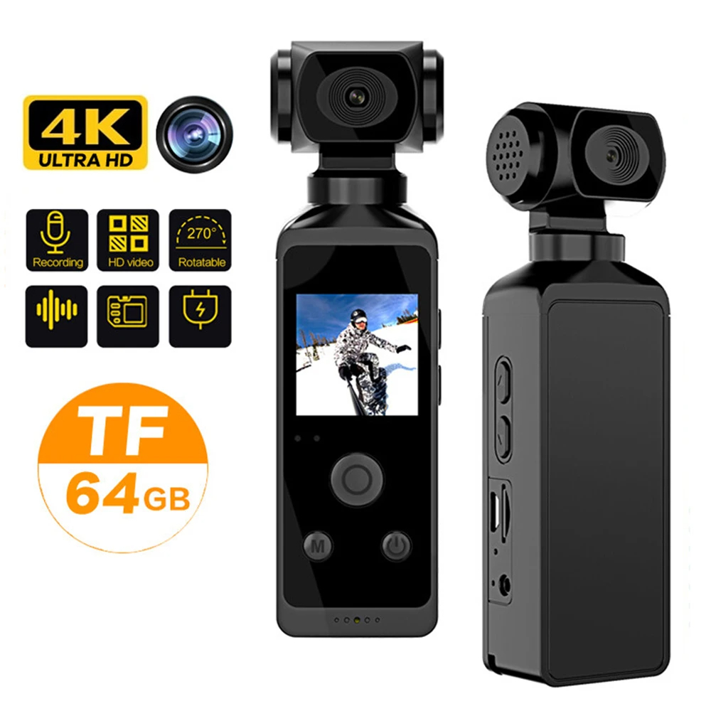 4K HD Mini Action Camera Home DV Magnetic Video Voice Recorder Motion ...