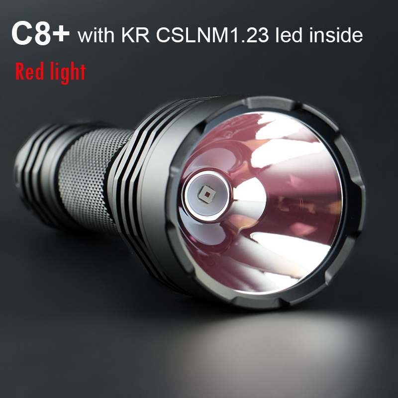 Convoy C8 Plus Flashlight with KR CSLNM1.23 Led Red Light Torch ...