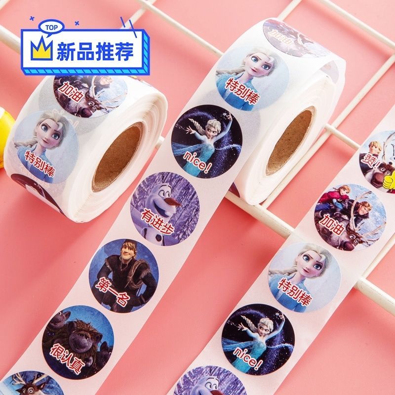 ☆500 Sheets/Set☆Frozen Princess Elsa Stickers Roll Stickers Luggage ...
