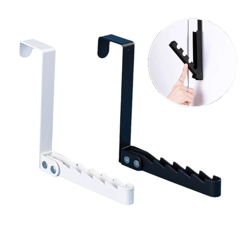 Foldable Over The Door Hook Metal Wood Over Door Hanger For Towels ...