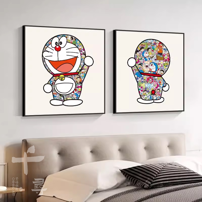 [Chihiro] Takashi Murakami x Doraemon Trendy Prints Doraemon Tinkerbell ...