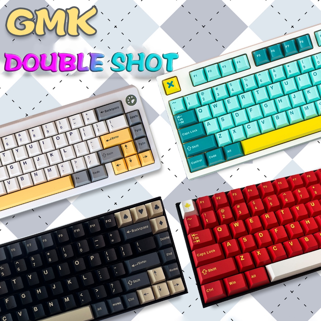 Double shot keycap cherry profile GMK wob Arctic OLIVIA shoko | Shopee ...