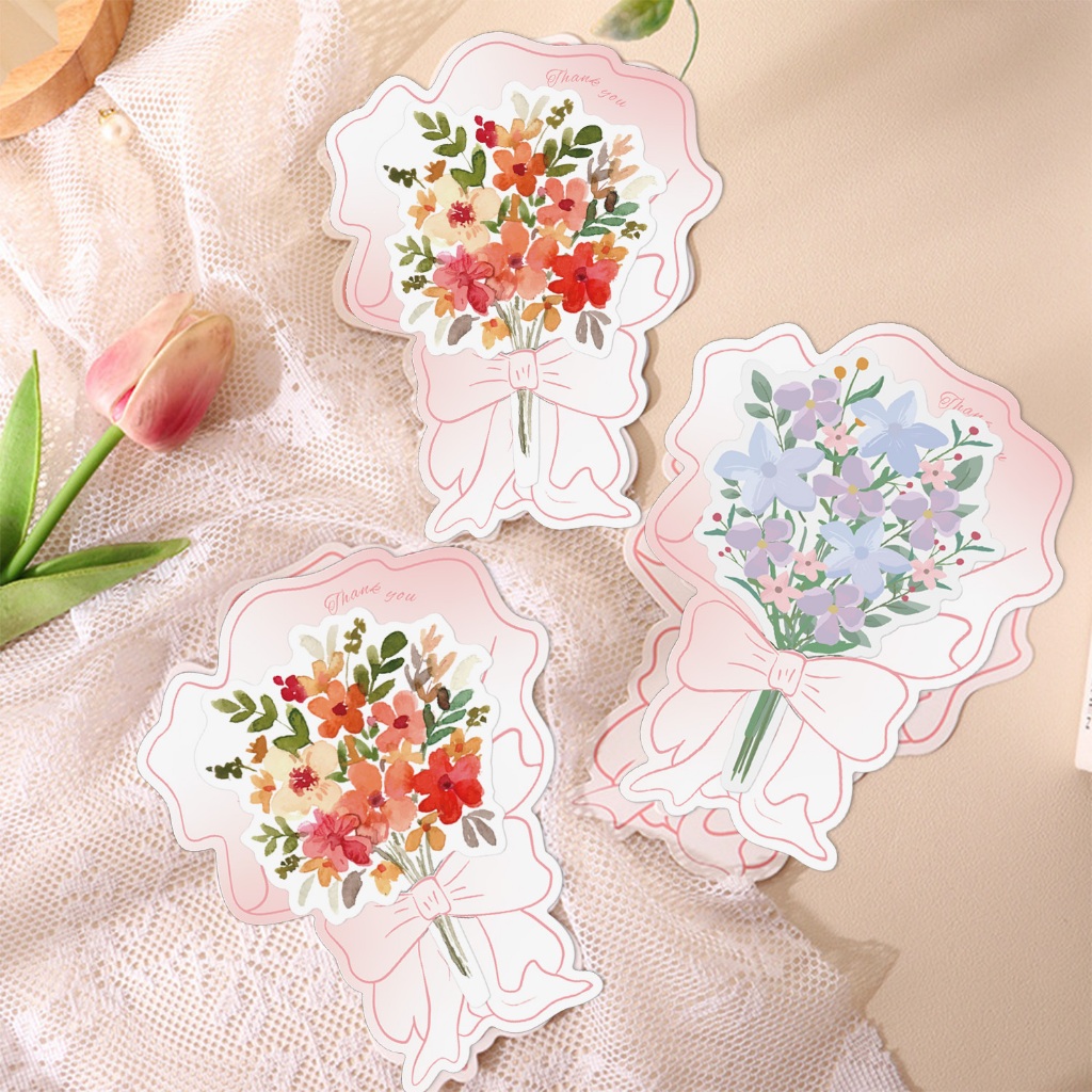 10 Pieces Exquisite Bouquet Combination Cards Valentine'S Day Mother'S ...
