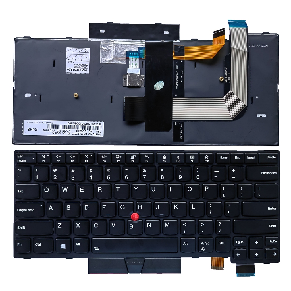 US/RU Laptop Keyboard for Lenovo Thinkpad T470 T480 20HD 20HE 20JM 20JN ...