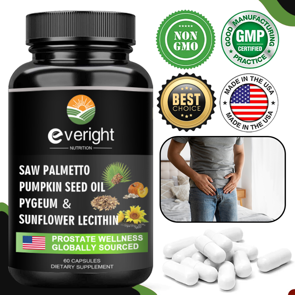 Prostate Capsules for Men Urinary Bladder, DHT Blocker, Hair Growth ...