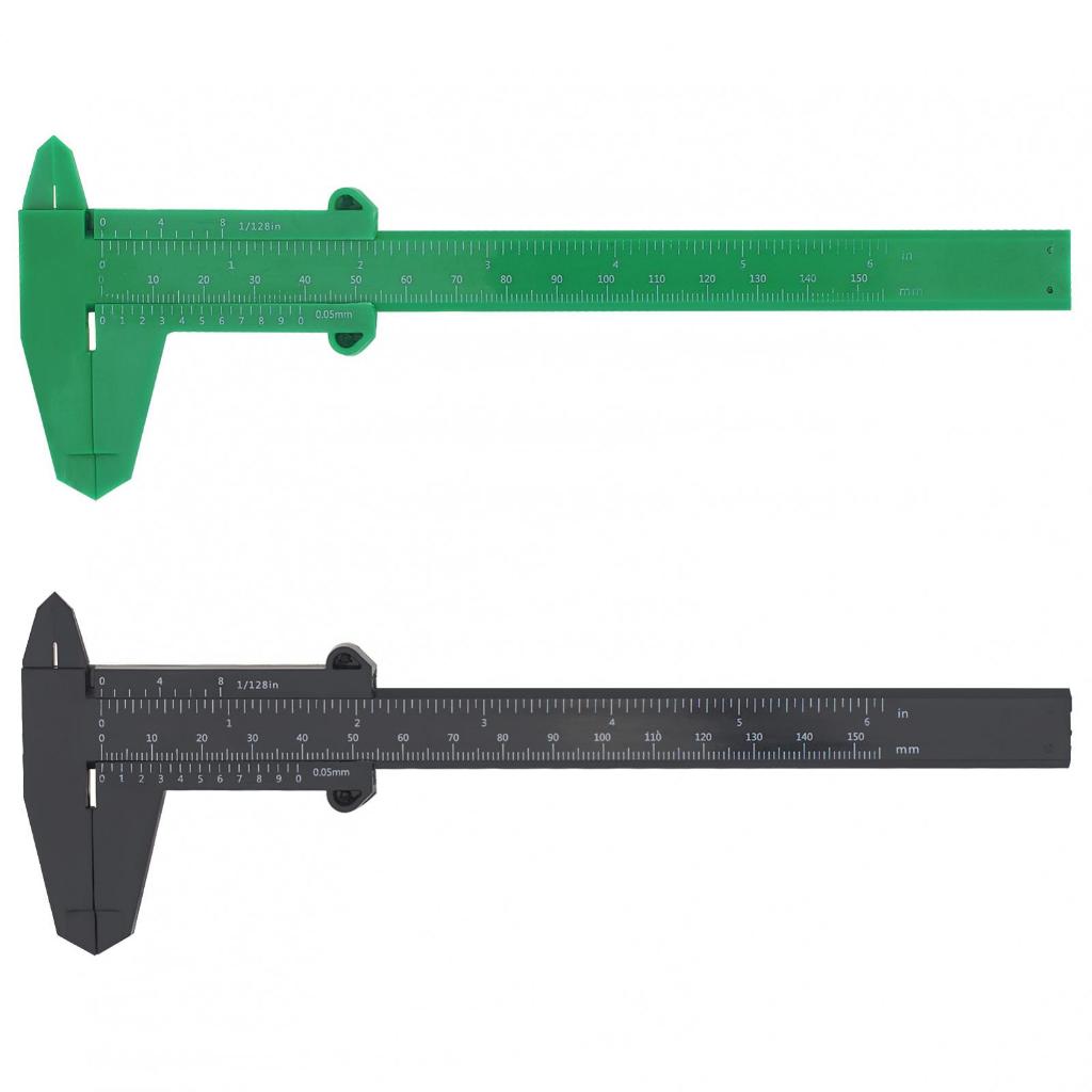 0-150mm Double Scale Plastic Vernier Caliper Depth Measuring Tool ...