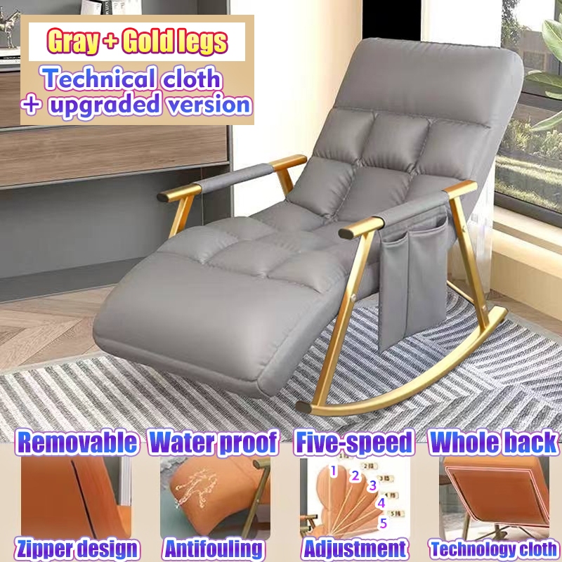 🔥SG Ready Stock🔥Upgrade Lazy Rocking Sofa Chair Adult Armyest Thickened ...