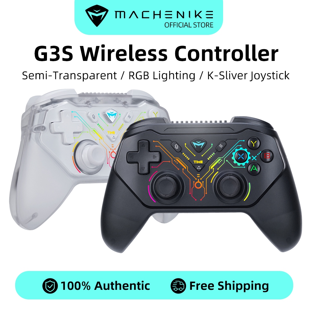 Machenike G3S Wireless Gamepad Controller Translucent Shell PS like ...