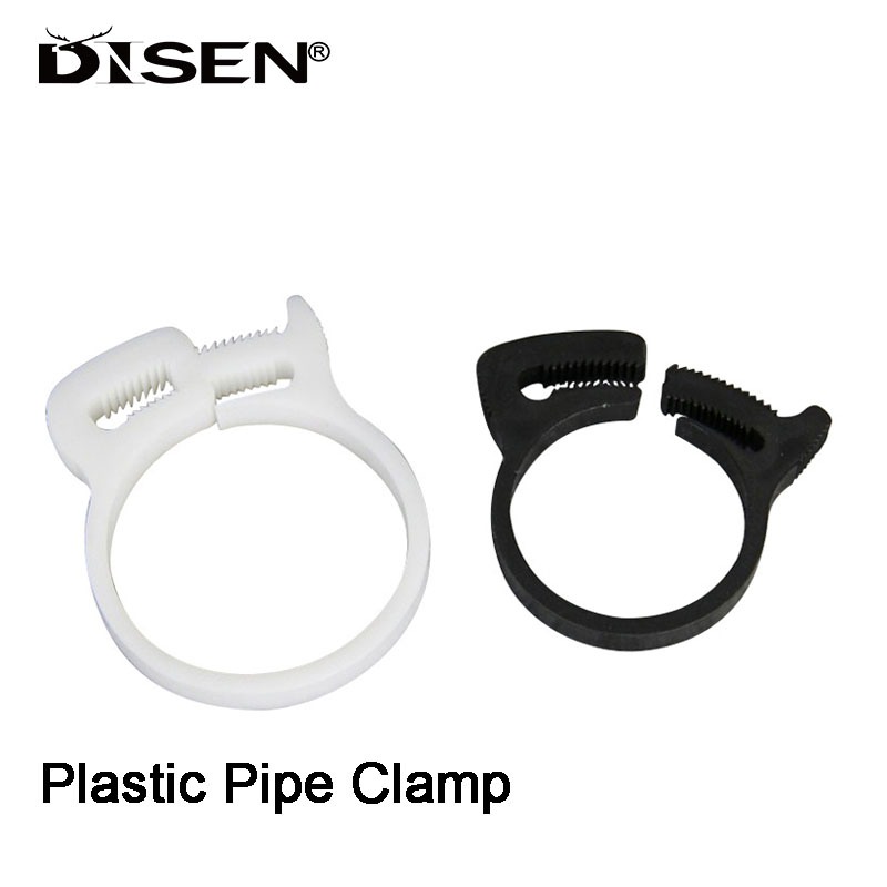 2/5Pcs Hose Clamps 6.1~34mm Plastic Line Water Pipe Strong Clip Spring ...