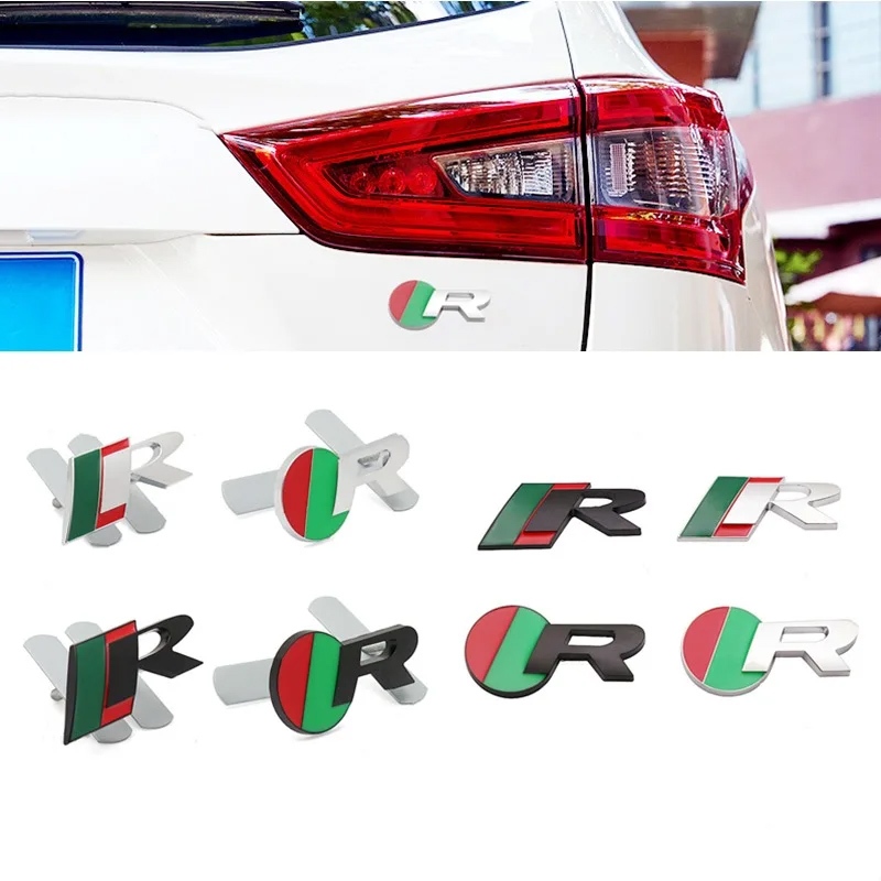 3D Metal R Logo Front Grille Car Sticker Emblem Badge Decals For Jaguar ...