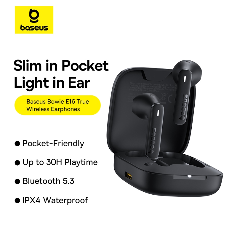 Baseus Bowie Newly Upgraded E16 True Wireless Earbuds TWS 5.3 Bluetooth ...