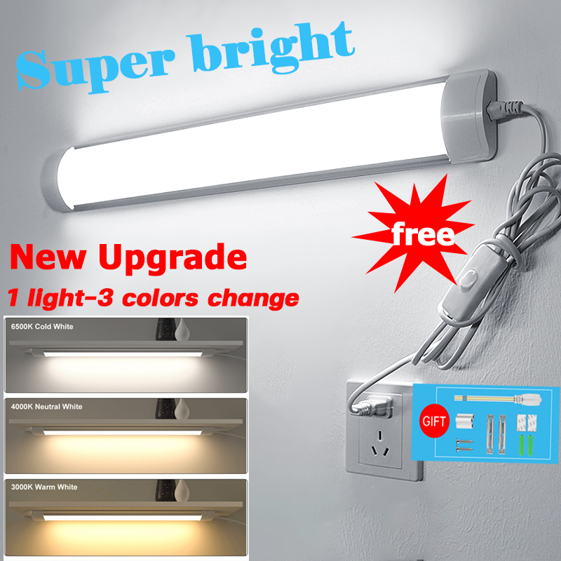 3 colors change Led Tube light barFor Kitchen Wall light Cabinet Lamp ...