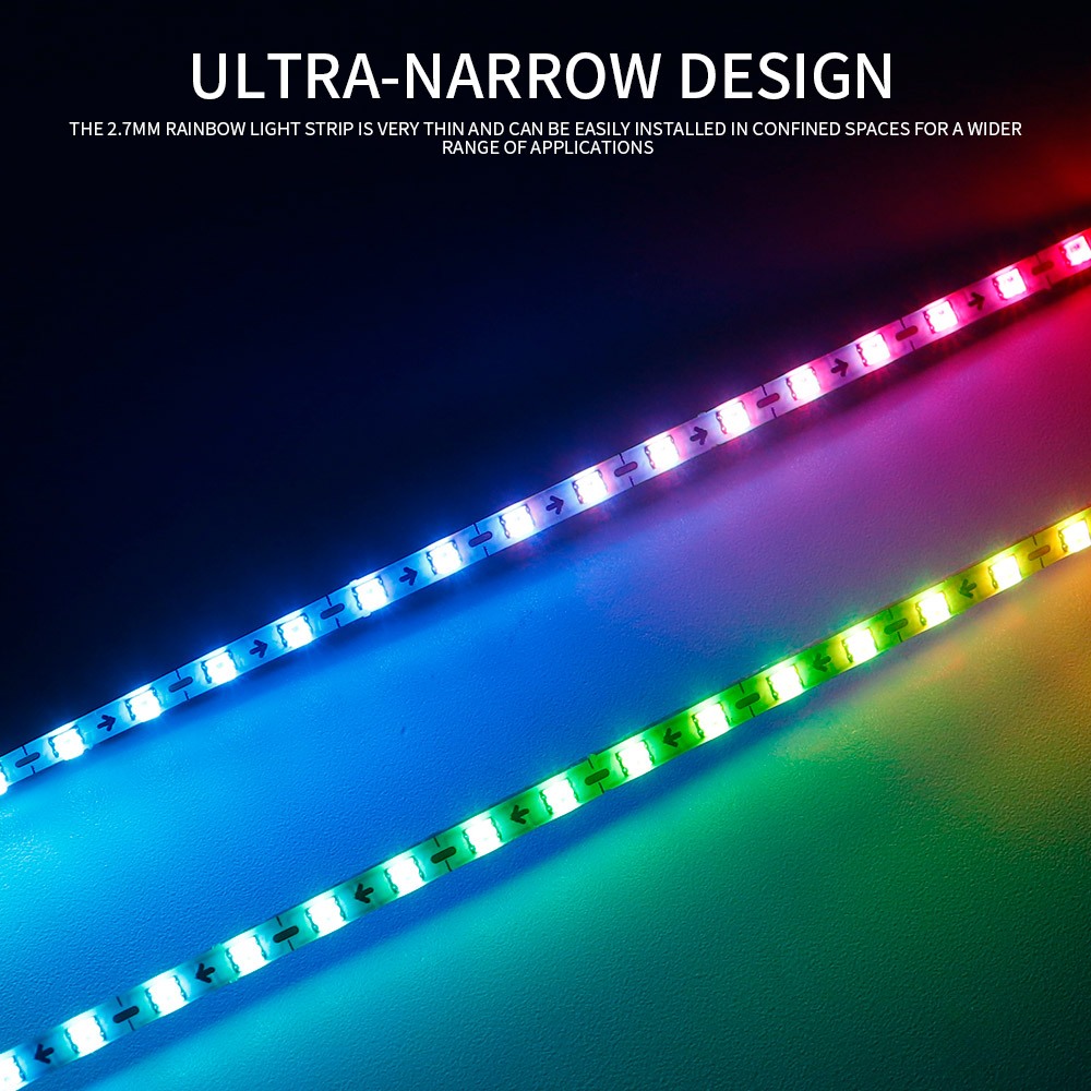 Ultra Narrow 2.7mm WS2812B LED Strip Light WS2812 2020 160Leds/m ...