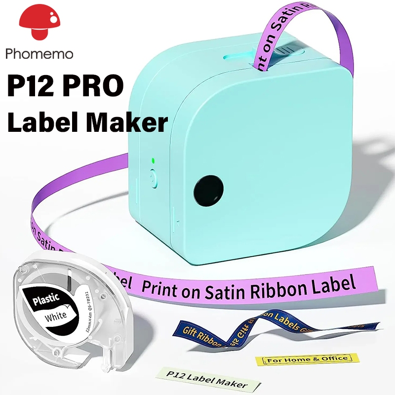 Phomemo P12pro Bluetooth Label Printer Portable Mini Inkless Sticker ...
