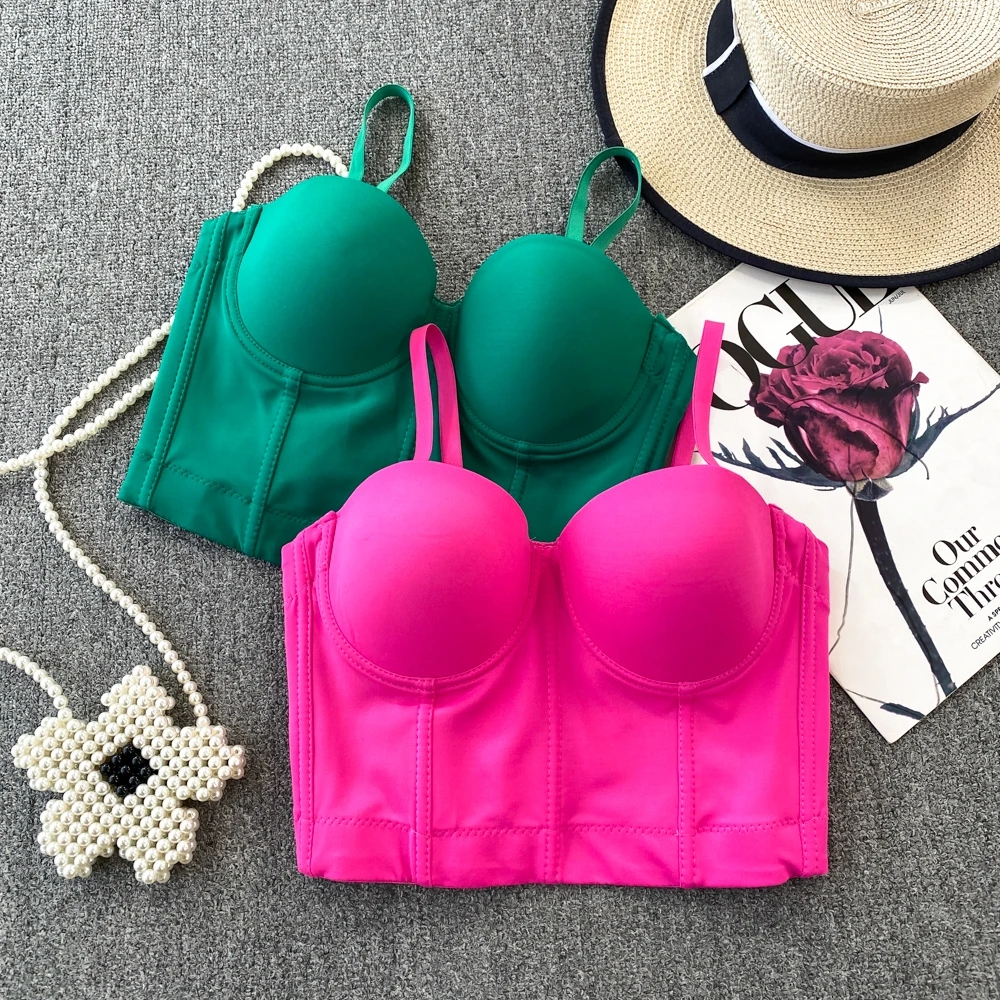 InnoBeaut Soft High Quality Push Up Bralet Fabric Brassiere Solid Color ...