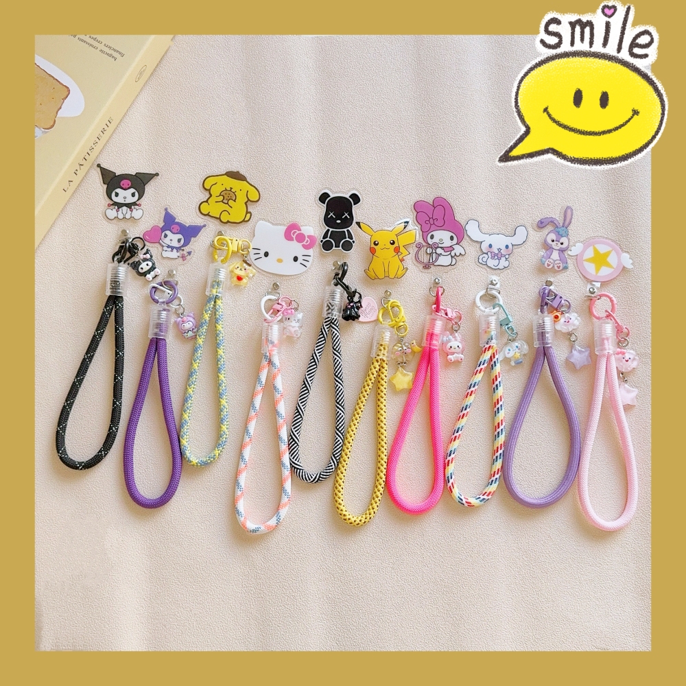 Kawaii Mobile Phone Straps Charm Keychain Lanyard Short Cell Phone ...