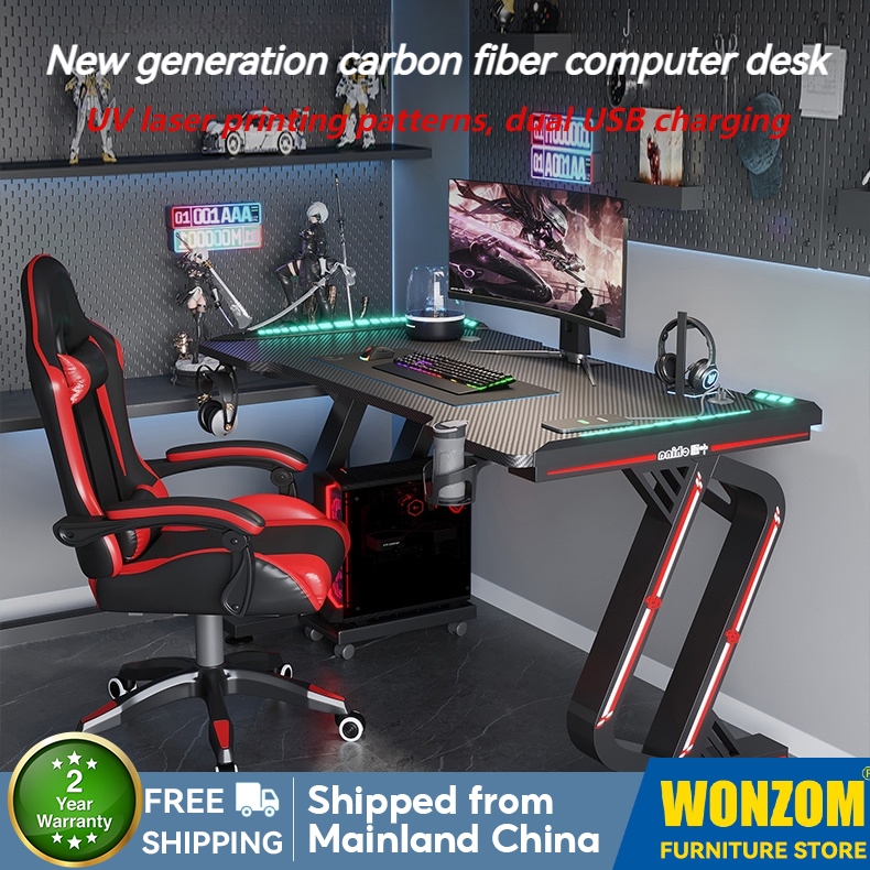 Gaming Table Study Table Computer Desk Desktop Double Student Desk Home ...