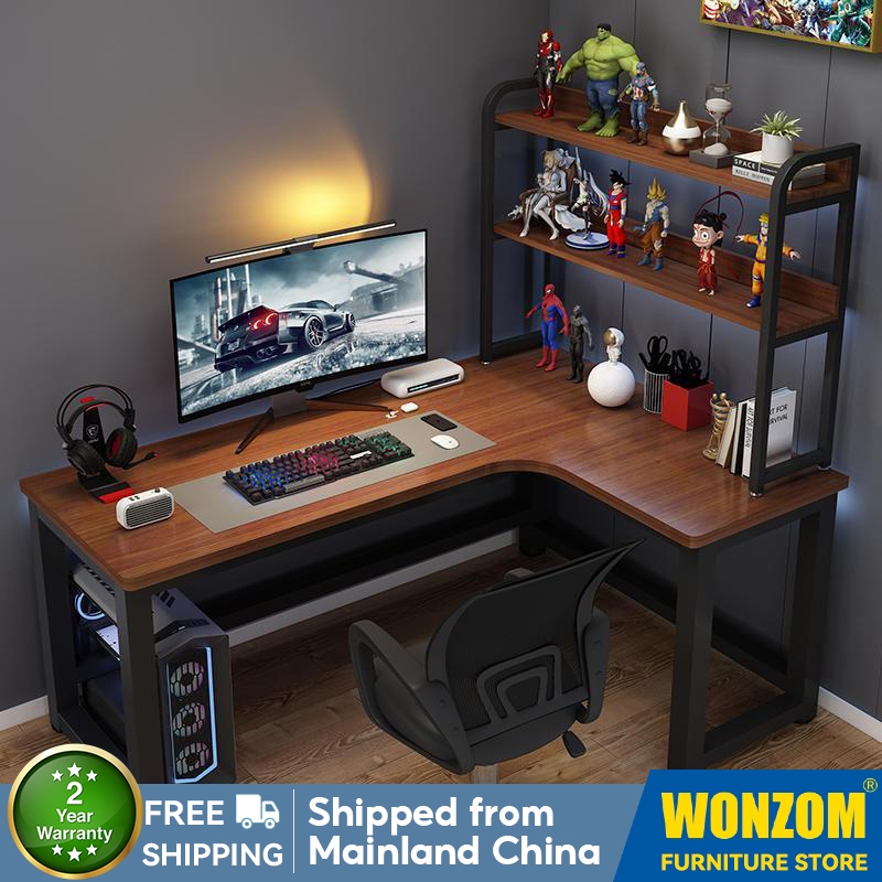 WONZOM Gaming Table Texture Computer Table Office Table computer desk ...