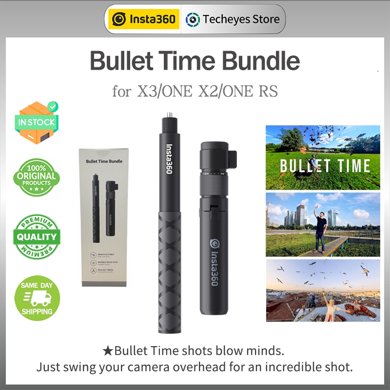 【New Version】Insta360 Bullet Time Bundle Invisible Selfie Stick Handle ...