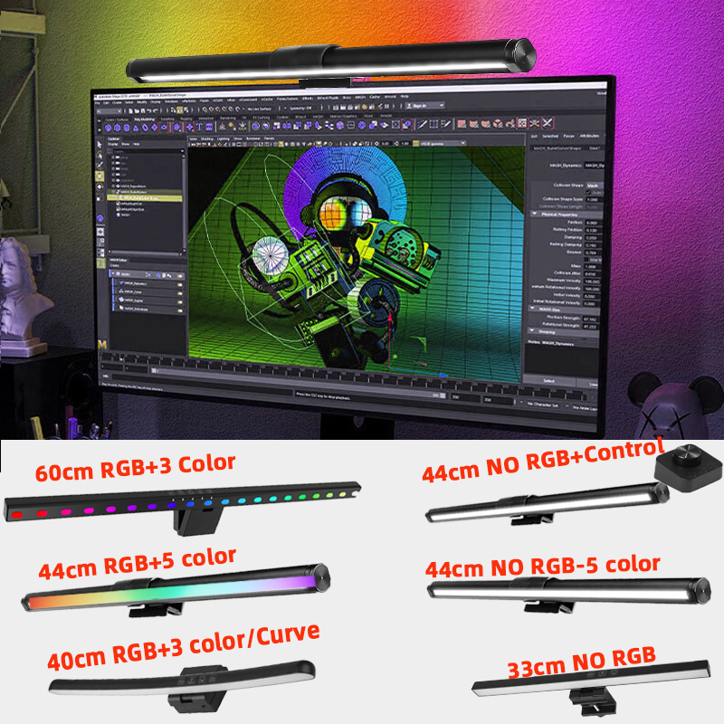 CANMEIJIA Computer Monitor Light bar Adjustable Reading Light Curved ...