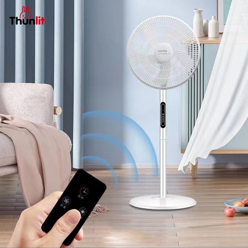 Thunlit Oscillating Floor Fan Remote Control Household Shaking Head ...