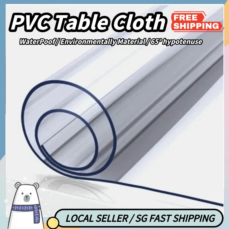 SG Stock Transparent Table Mat - 2mm - Round Edge Soft Glass Waterproof ...