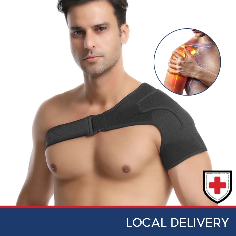 Shoulder Support Brace with Pressure Pad for Men Women, Adjustable ...