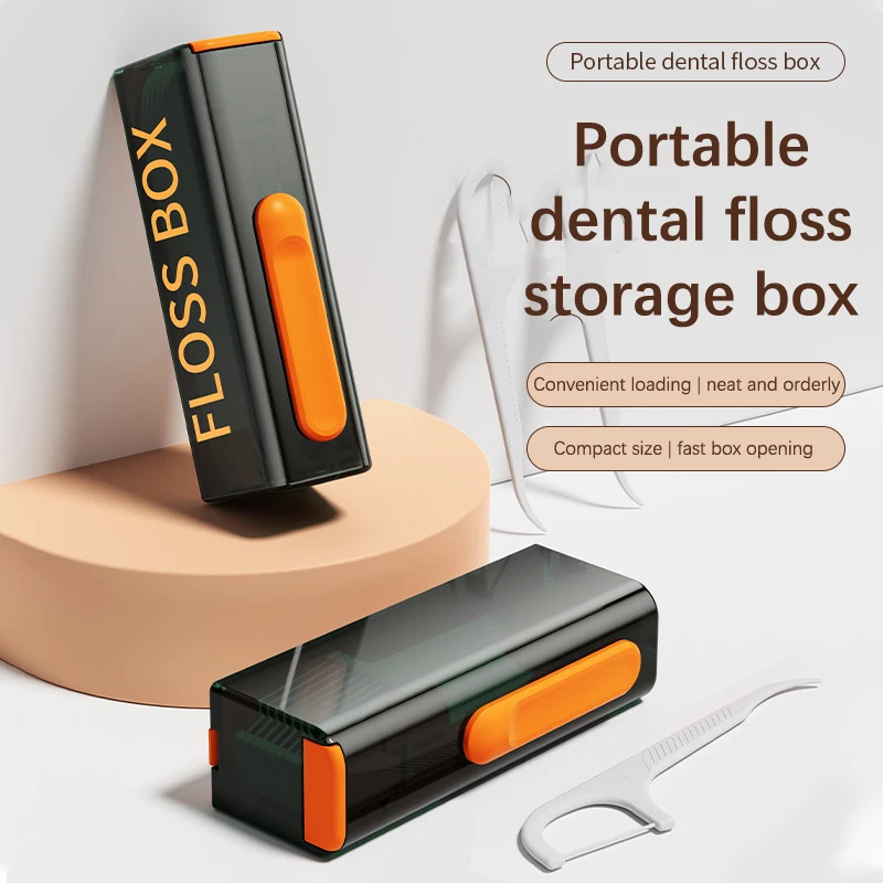 Automatic Dental Floss Storage Box With Mirror Bottom Floss Dispenser ...