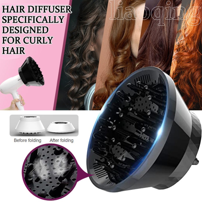 Upgrad Collapse Hair Diffuser,Hair Dryer Universal Diffuser for Curly Wave Hair ,Blow Dryer ...
