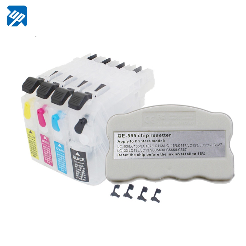 Refillable ink cartridge + chip resetter for brother MFC-J2320 MFC ...