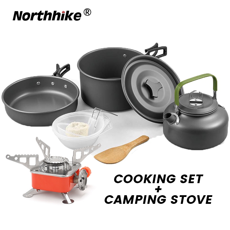 [Local stock]Northhike Camping Cookware Kit Camping stove Set Cooking ...