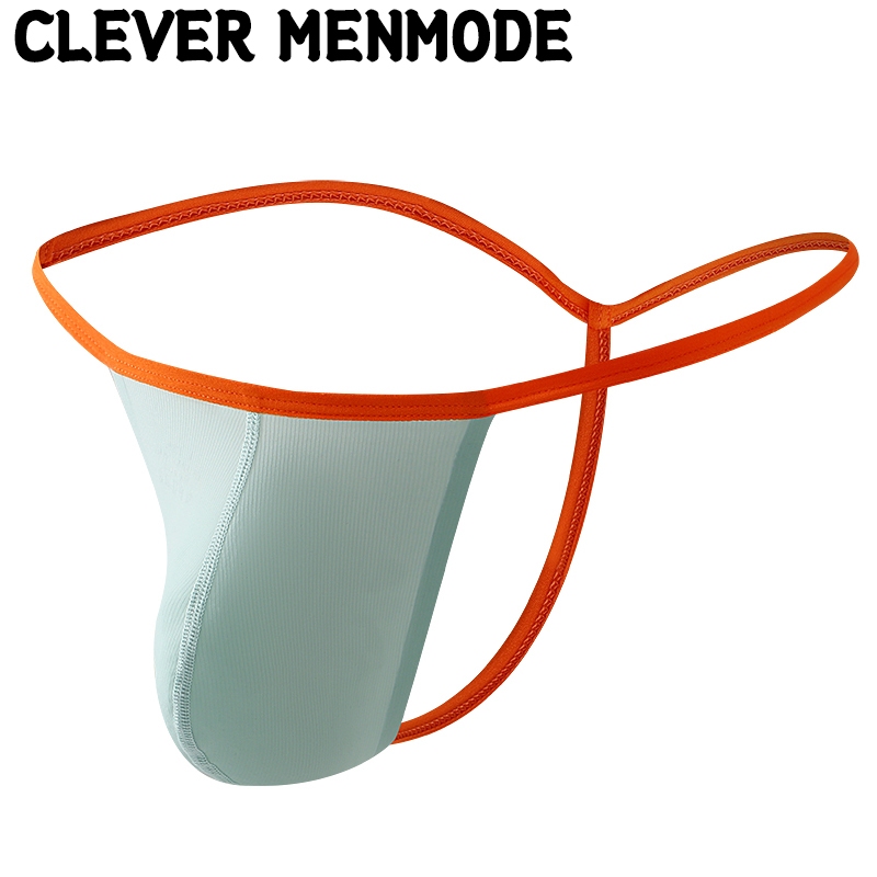 3pcs Sexy Mens Underwear Front Pocket Ice Silk G-String Thong Low-Rise ...