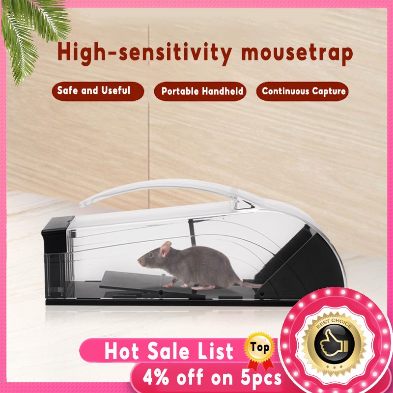 Reusable Mouse Trap No Kill Rats Cage Mousetrap Smart Mouse Trap For ...