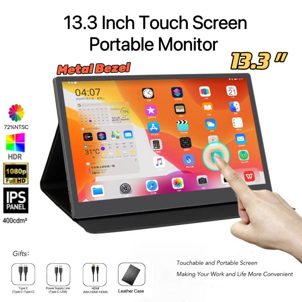 Aluminum alloy bezel 13.3 /14/15.6inch /1920 x 1080/2K/60HZ /IPS/Touch ...