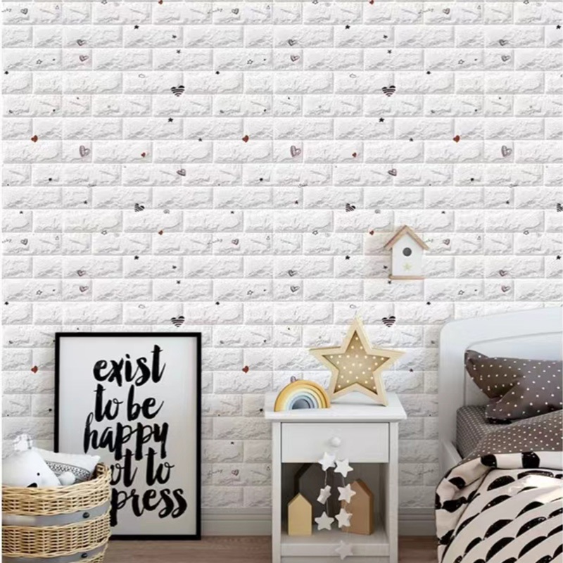 Sale DIY Self-Adhesive 3D Brick Wall Stickers for Bedroom Design ...
