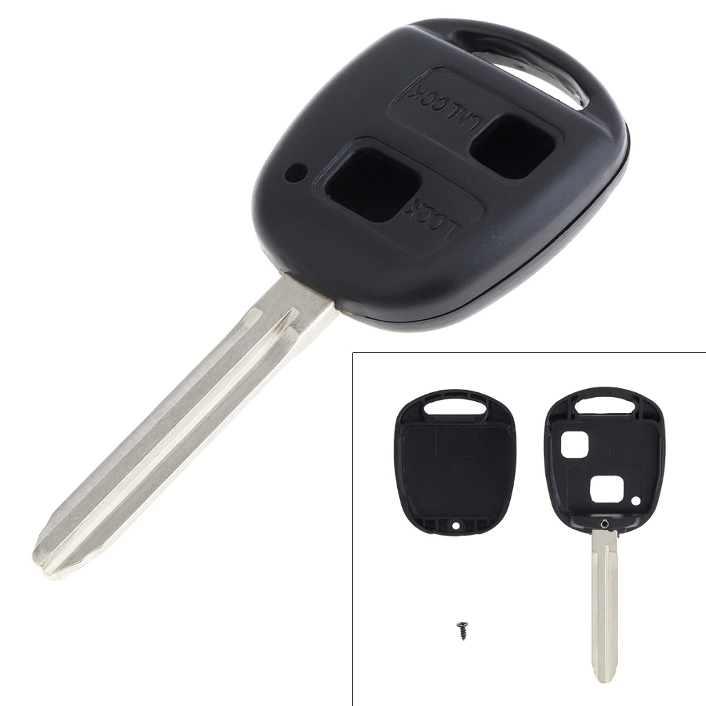 2 Button Car Key Shell for Toyota Corolla / RAV4 / PRADO / YARIS ...