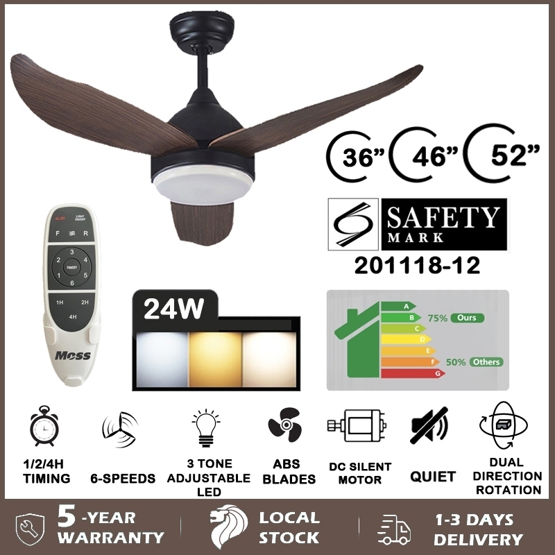 [FREE INSTALLATION] SG Local Bladeless Ceiling Fan Adjustable LED ...