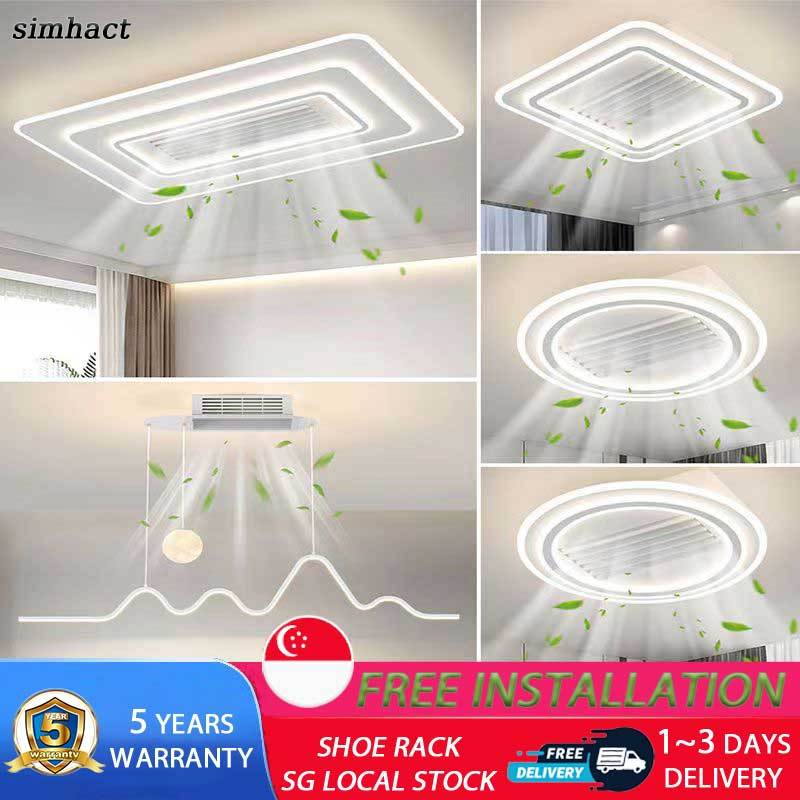 [FREE INSTALLATION] SG Local Bladeless Ceiling Fan Adjustable LED ...
