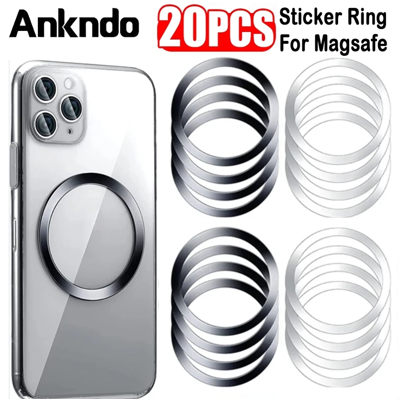 20pcs Self Adhesive Metal Ring Iron Sheet Sticker for Phone Case ...
