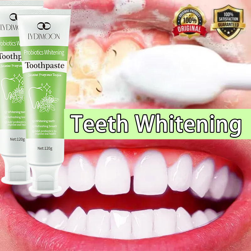 Teeth Whitening LYDIMOON Probiotic Toothpaste 120g Removal Tartar Bad ...