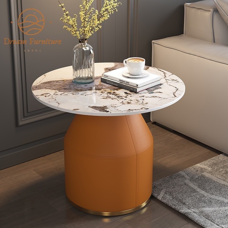 Light Luxury Rock Slab Coffee Table Side Table Simple Creative Small ...