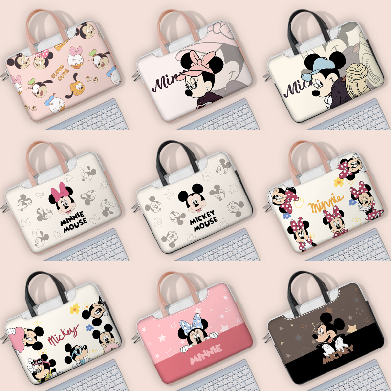 Cute Disney Mickey mouse and Minnie mouse Design Universal Laptop Bag ...